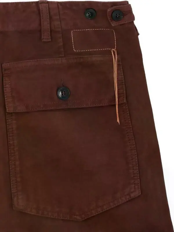 FORTELA Patch-pocket Trousers - Brown