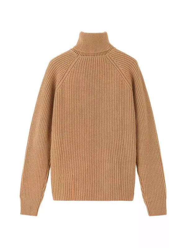 FORTELA Oslo Ribbed-knit High Neck Sweater - Neutrals