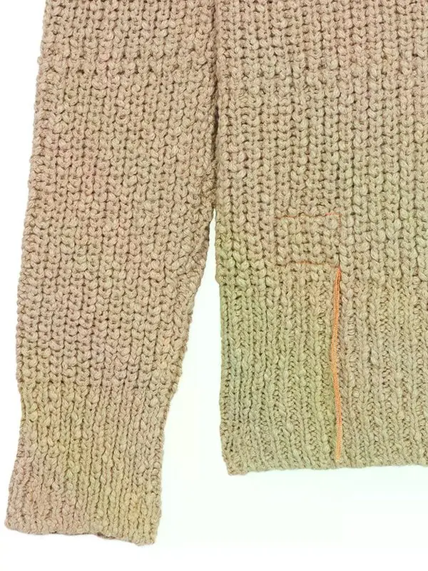 FORTELA Open Knit Button Cardigan - Neutrals