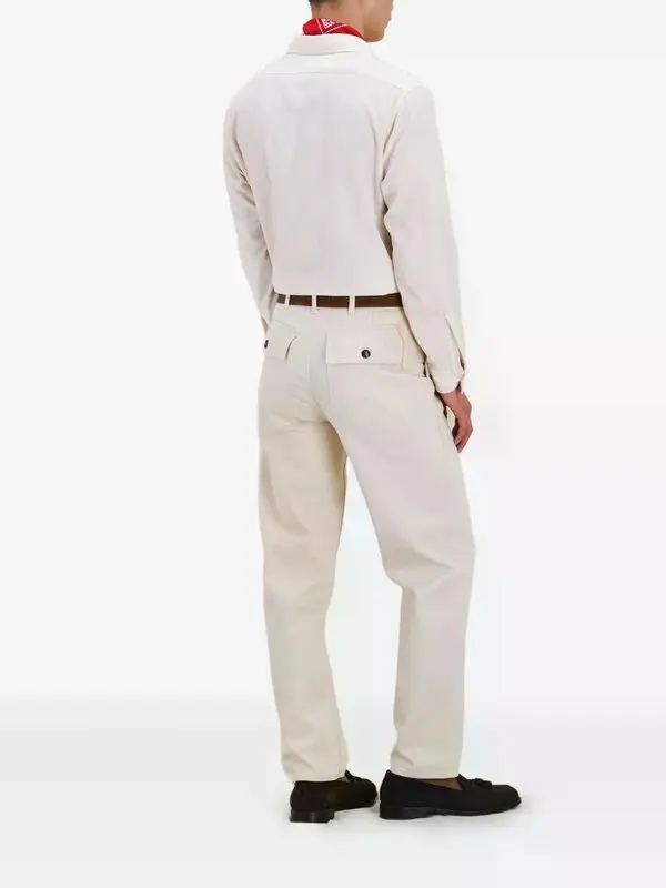 FORTELA Work Corduroy Patch-pocket Shirt - Neutrals