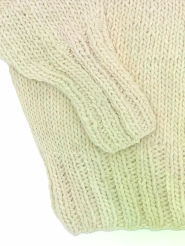 FORTELA Chunky Roll Neck Knitted Sweater - Neutrals