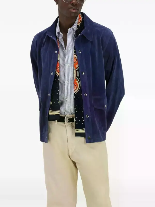FORTELA Patch Pocket Leather Jacket