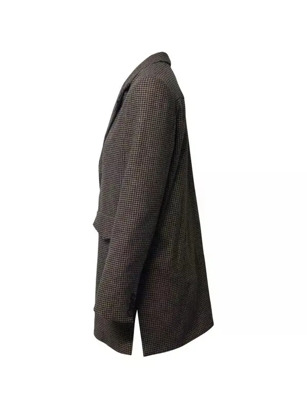 Nanushka Houndstooth Button Blazer