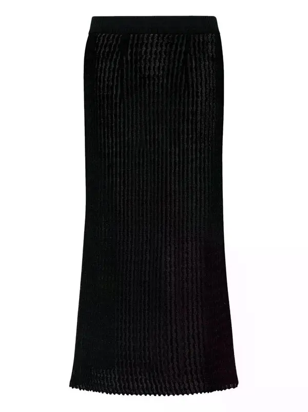 MAISON MARGIELA Ribbed-knit Midi Skirt