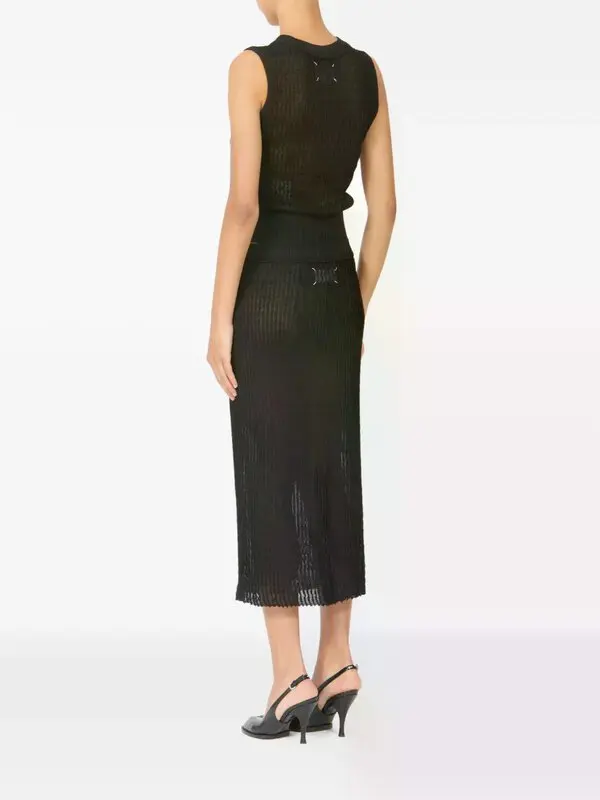 MAISON MARGIELA Ribbed-knit Midi Skirt