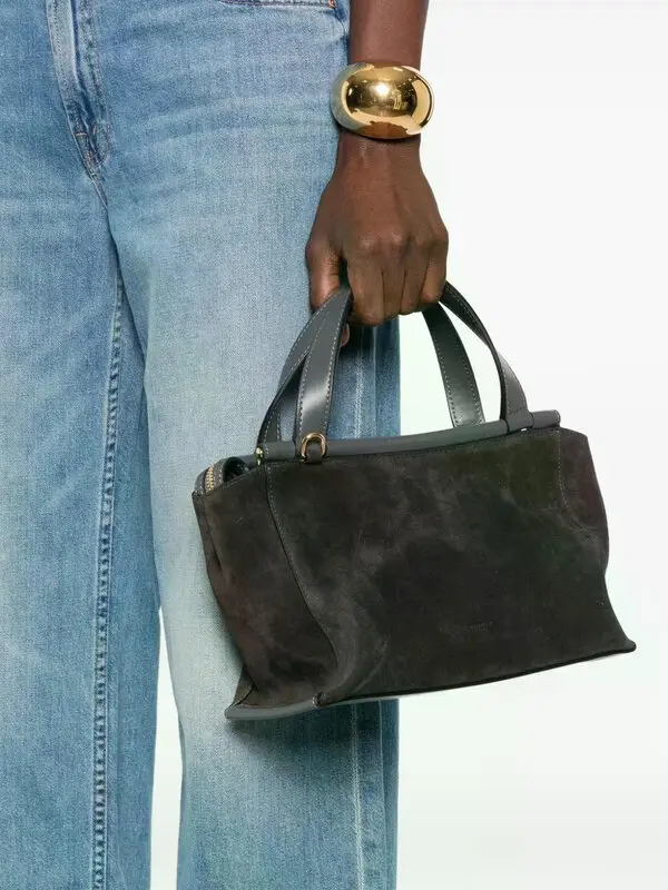 WANDLER Ida Suede Top Handle Tote Bag