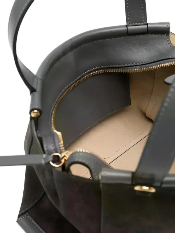 WANDLER Ida Suede Top Handle Tote Bag