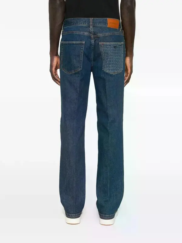 Emporio Armani Five-pocket Logo-patch Denim Jeans