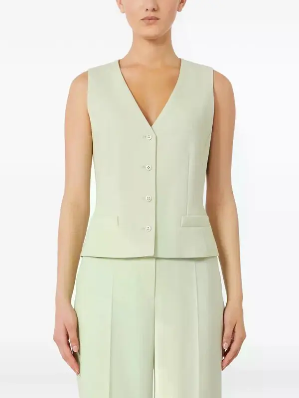 Max Mara V-neck Button Gilet