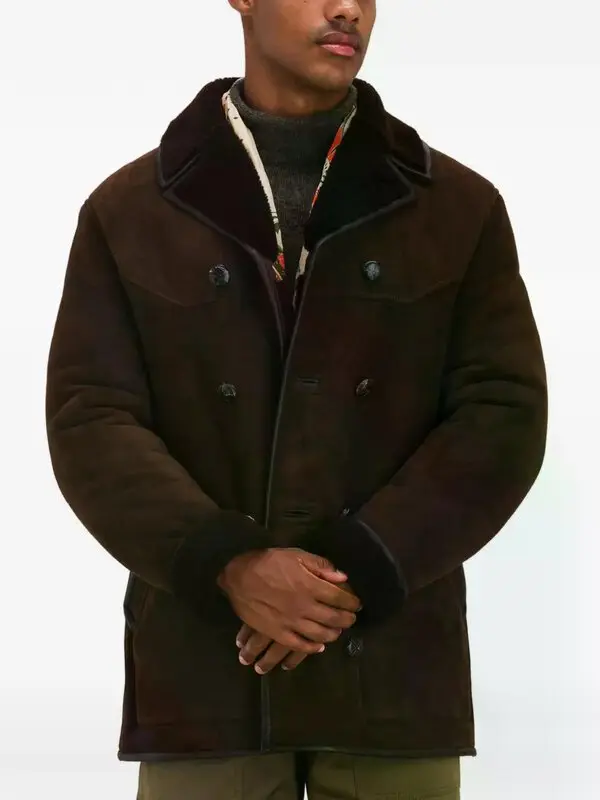 FORTELA Lemans Double-breasted Jacket - Brown