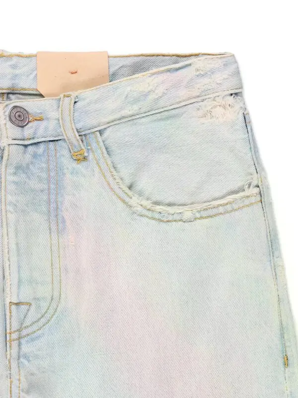 FORTELA 965 John Patchwork Five-pocket Jeans - Blue