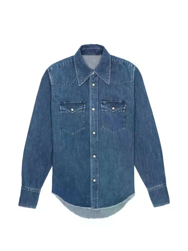FORTELA Yellowstone Denim Western Shirt