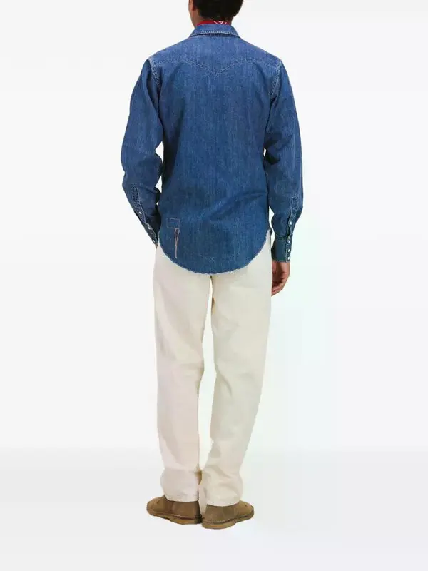 FORTELA Yellowstone Denim Western Shirt