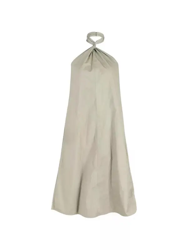 ANINE BING Cosette Twist-front Cotton Midi Dress