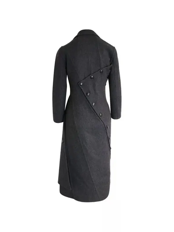 Celine Asymmetric Button-detailed Coat