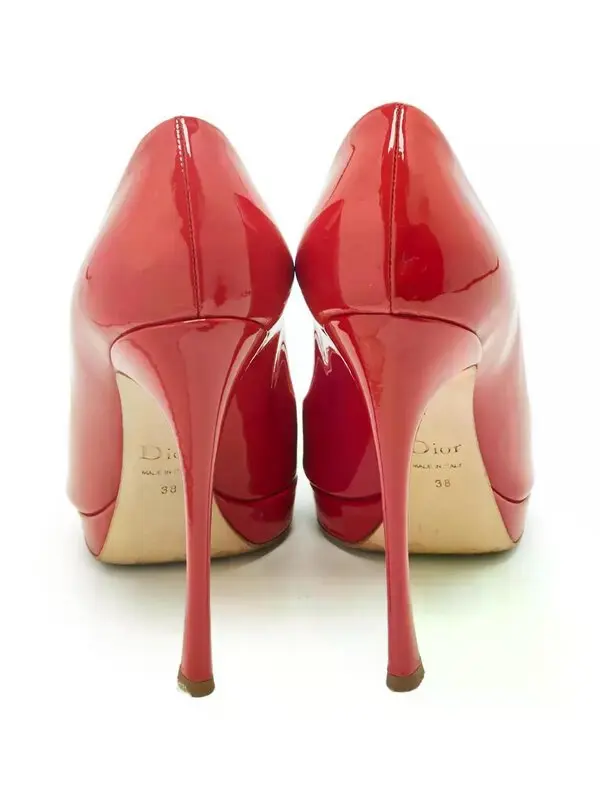 Dior Miss Peep-toe Leather Pumps