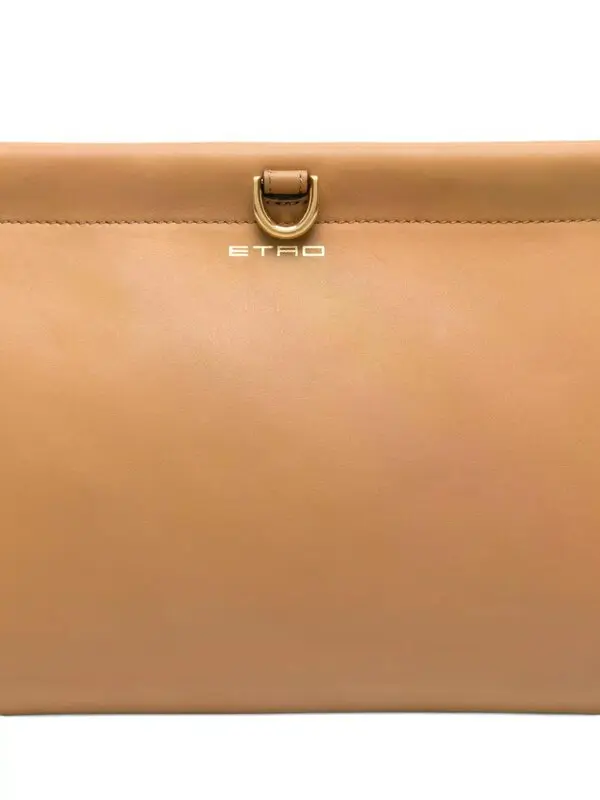 Etro Leather Clutch Bag - Brown