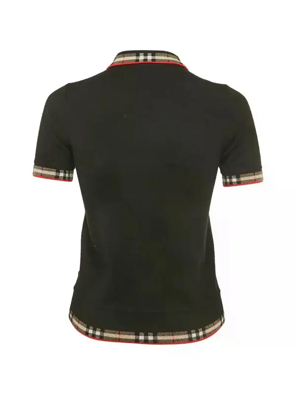 Burberry Checked-trim Polo Top