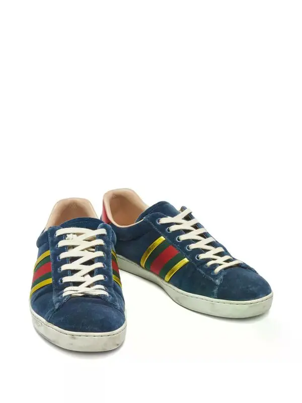 Gucci Velvet Web-detail Sneakers