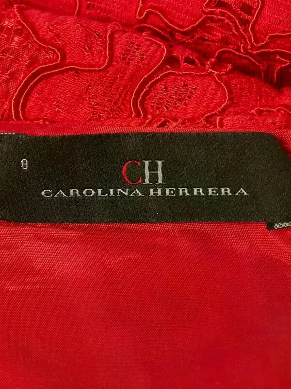 Carolina Herrera Lace Shift Dress