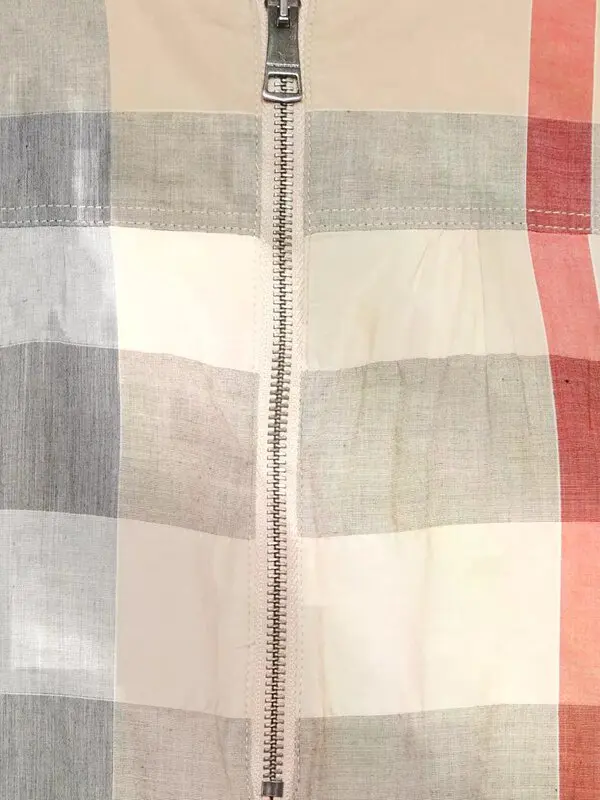 Burberry Check-pattern Zipped Dress
