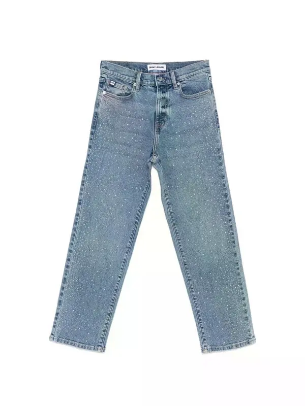 Dkny High-rise Embellished Jeans
