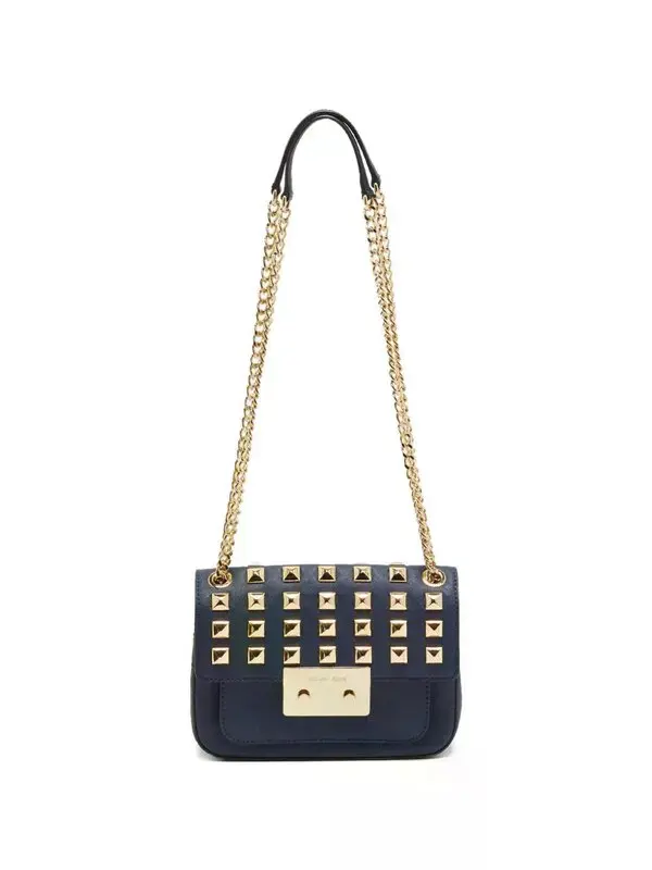 Michael Kors Sloan Stud-embellished Leather Shoulder Bag