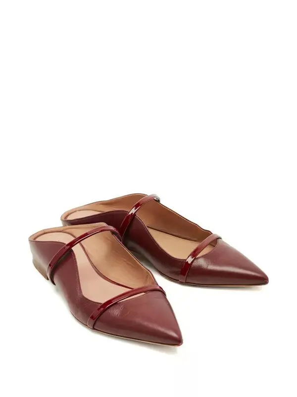 MALONE SOULIERS Maureen Pointed-toe Mules - Red