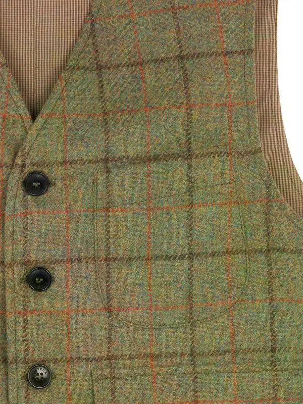 FORTELA Dean Check-pattern Vest - Green