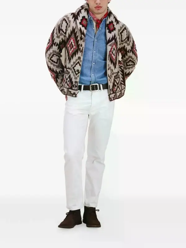 FORTELA Patterned Cardigan - Neutrals