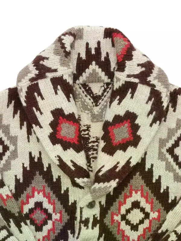 FORTELA Patterned Cardigan - Neutrals
