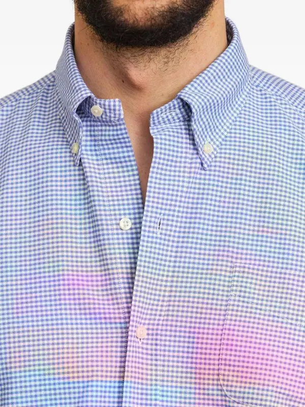 FORTELA King Checked Shirt - Blue