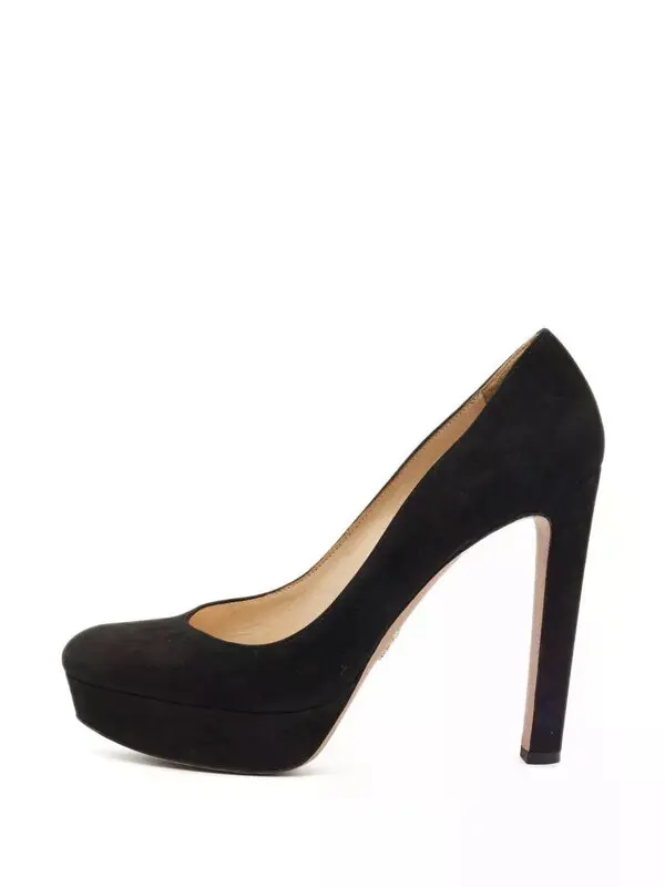 Prada Suede Platform Pumps