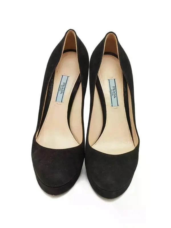Prada Suede Platform Pumps