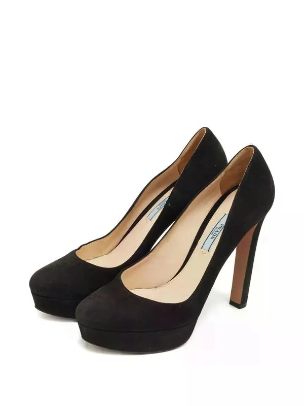 Prada Suede Platform Pumps