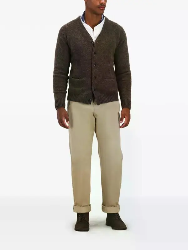 FORTELA Edmund Buttoned Cardigan - Brown