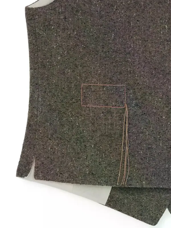 FORTELA Demi Single-breasted Vest - Brown