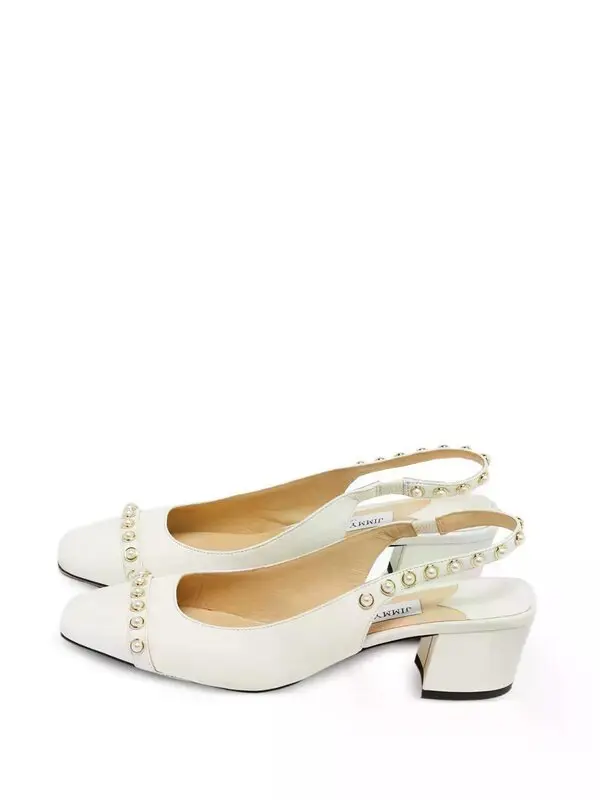 JIMMY CHOO Hya Pearl-embellishment Pumps - White