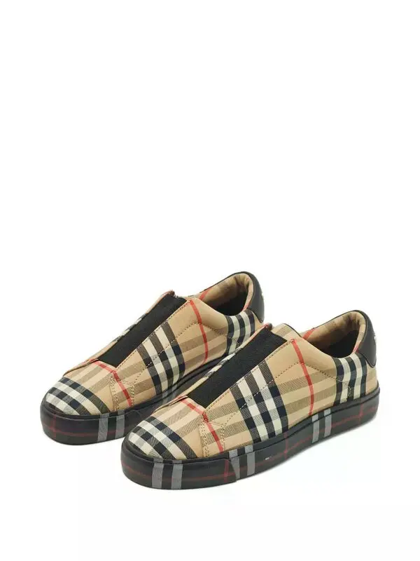 Burberry Markham Check Slip-on Sneakers