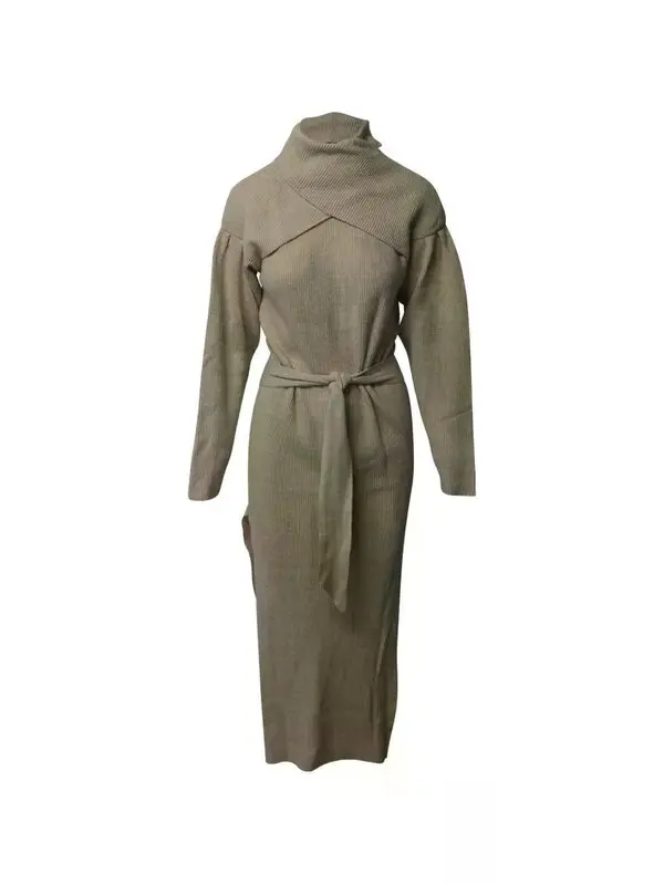 Nanushka Belted Turtleneck Dress