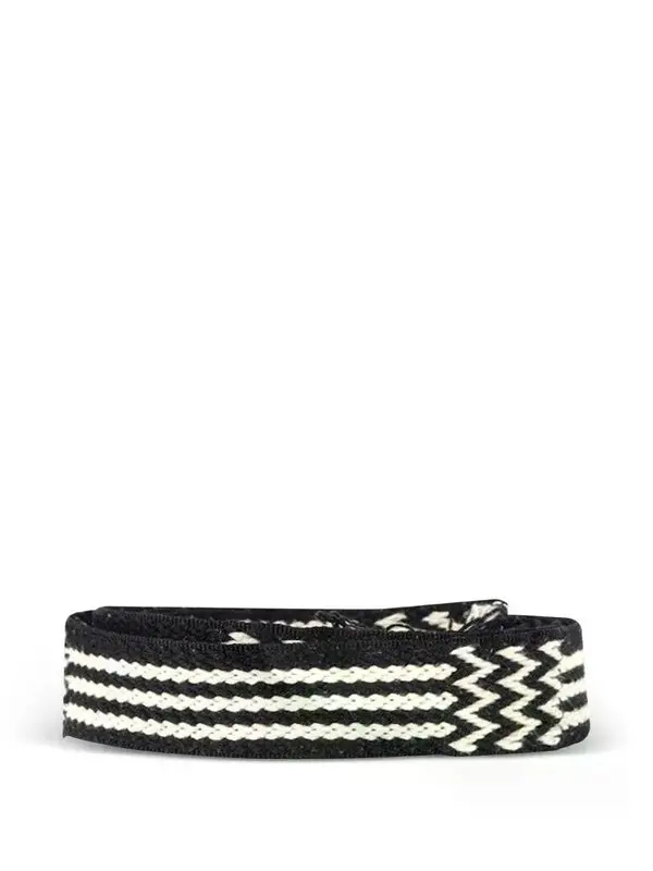 Etro Braided Fringed Belt - Black
