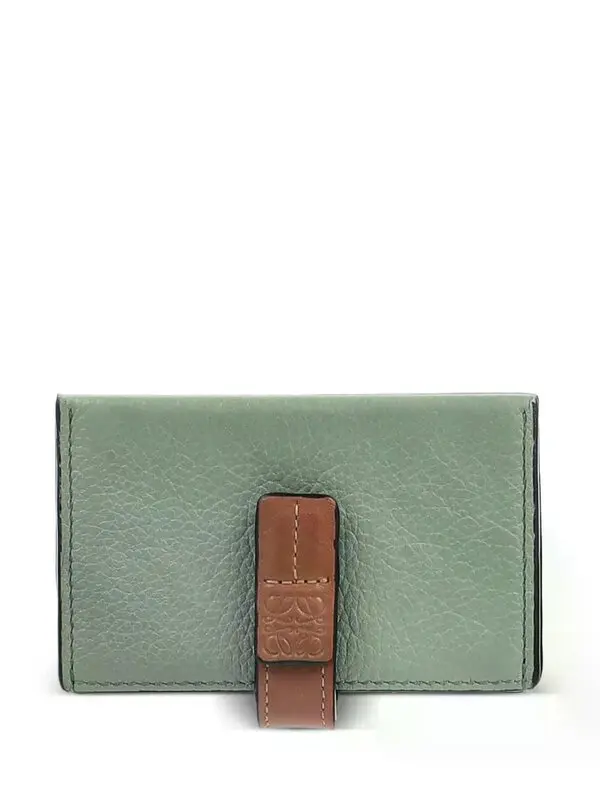 Loewe Accordion Leather Wallet - Green