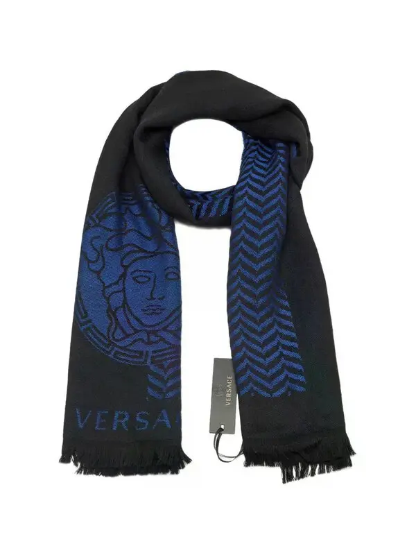 Versace Wool Jacquard Stole