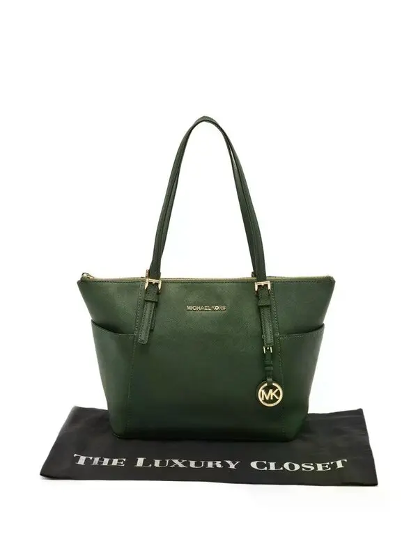 Michael Kors Leather Zip Tote Bag
