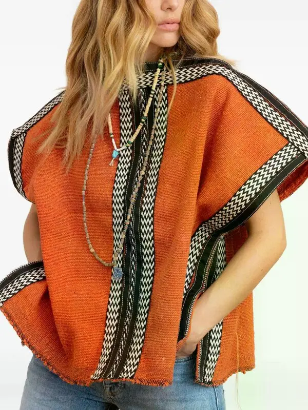 FORTELA Zigzag-trim Poncho