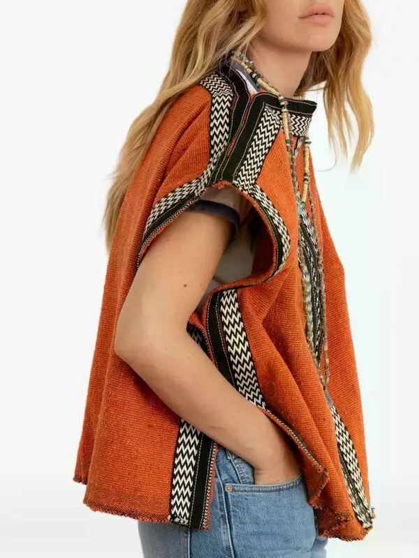 FORTELA Zigzag-trim Poncho