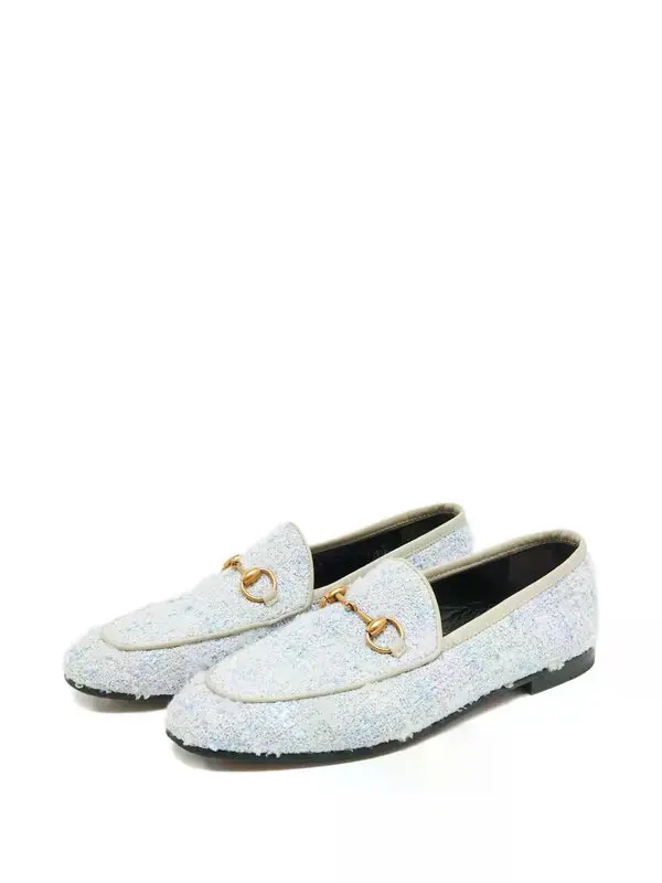 Gucci Tweed Horsebit Loafers