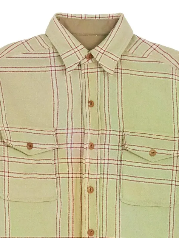 FORTELA Patch-pockets Checked Overshirt