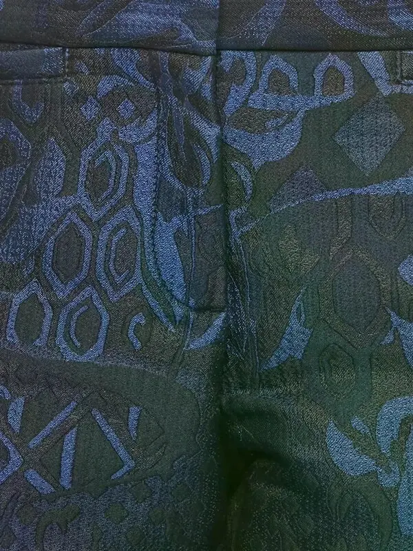 Burberry Floral Jacquard Trousers - Black | Editorialist