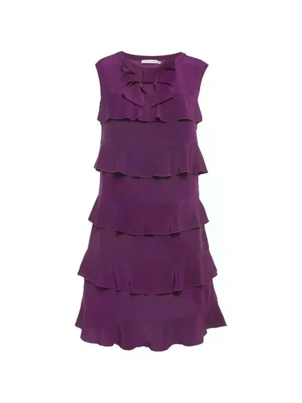 See By Chloé Ruffled Silk Mini Dress